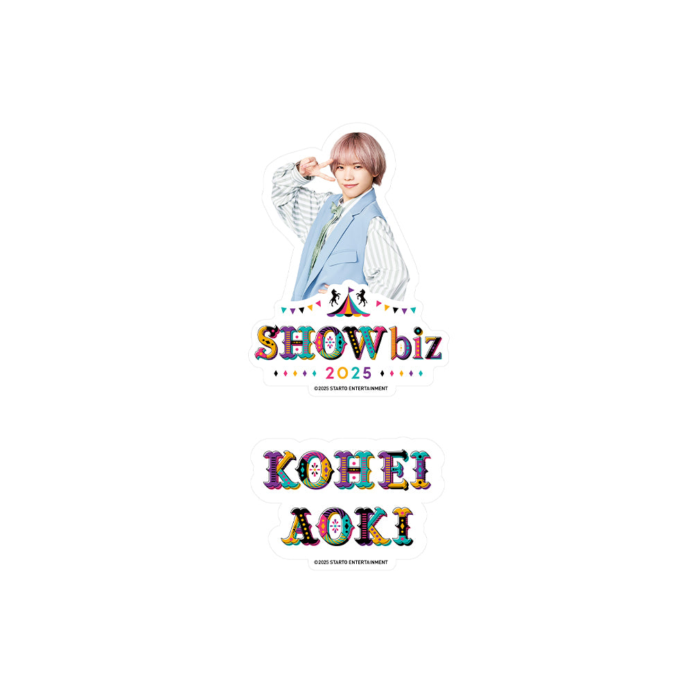 SHOWbiz 2025 official goods 【Kohei AOKI】Sticker Set – FAMILY CLUB.STORE ...
